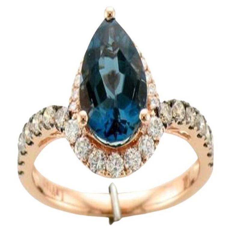 Le Vian Chocolatier Ring Featuring Deep Sea Blue Topaz Vanilla Diamonds ...
