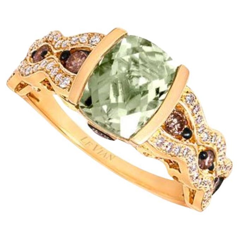Le Vian Chocolatier Ring featuring Mint Julep Quartz Chocolate Diamonds ...