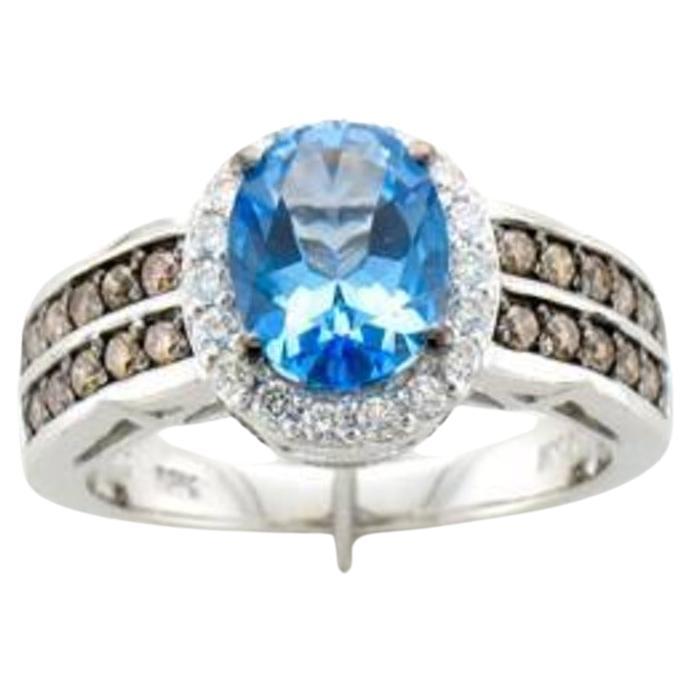 Le Vian Chocolatier Ring Featuring Ocean Blue Topaz Chocolate Diamonds ...