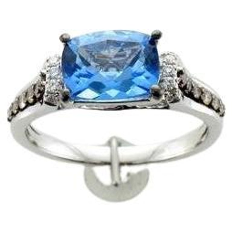 Le Vian Chocolatier Ring Featuring Ocean Blue Topaz Chocolate Diamonds ...