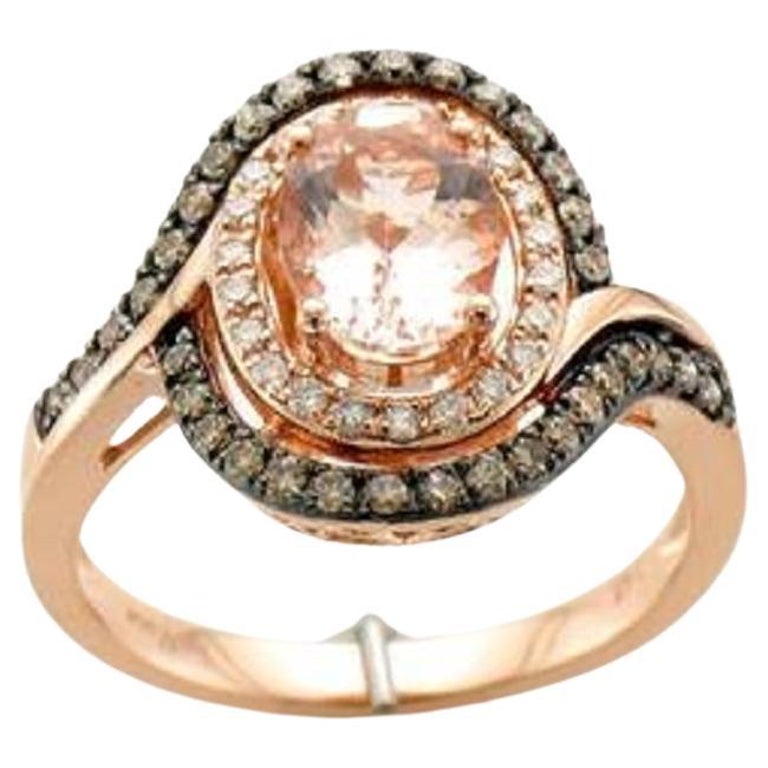 Le Vian Chocolatier Ring Featuring Peach Morganite Chocolate Diamonds ...