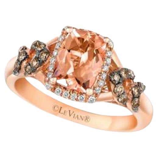 Le Vian Chocolatier Ring Featuring Peach Morganite Chocolate Diamonds ... Le Vian Chocolatier Ring Featuring Peach Morganite Chocolate Diamonds ...