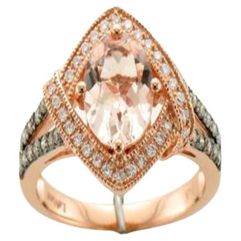 Le Vian Chocolatier Ring Featuring Peach Morganite Chocolate Diamonds ...