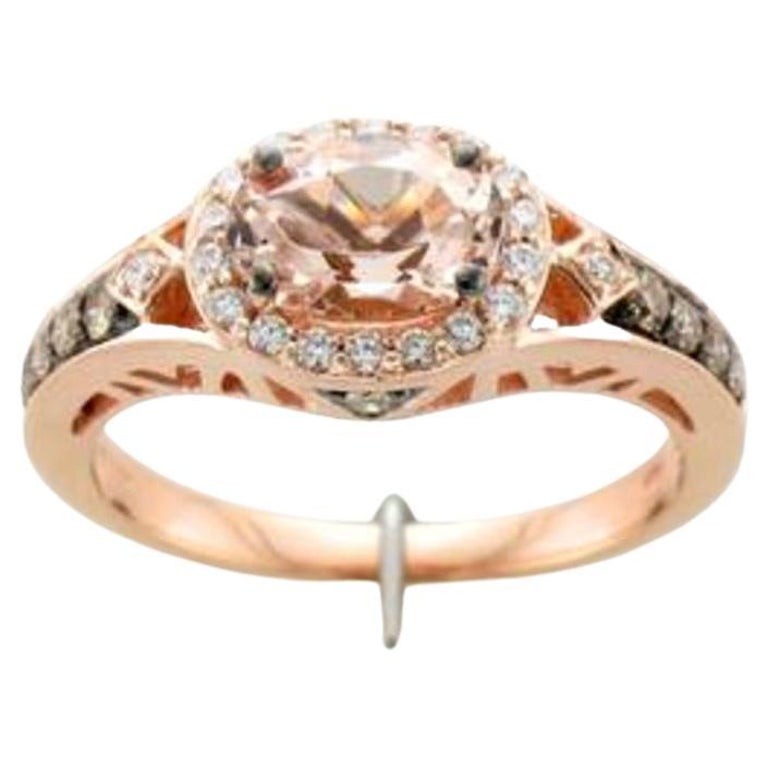 Le Vian Chocolatier Ring Featuring Peach Morganite Chocolate Diamonds ...