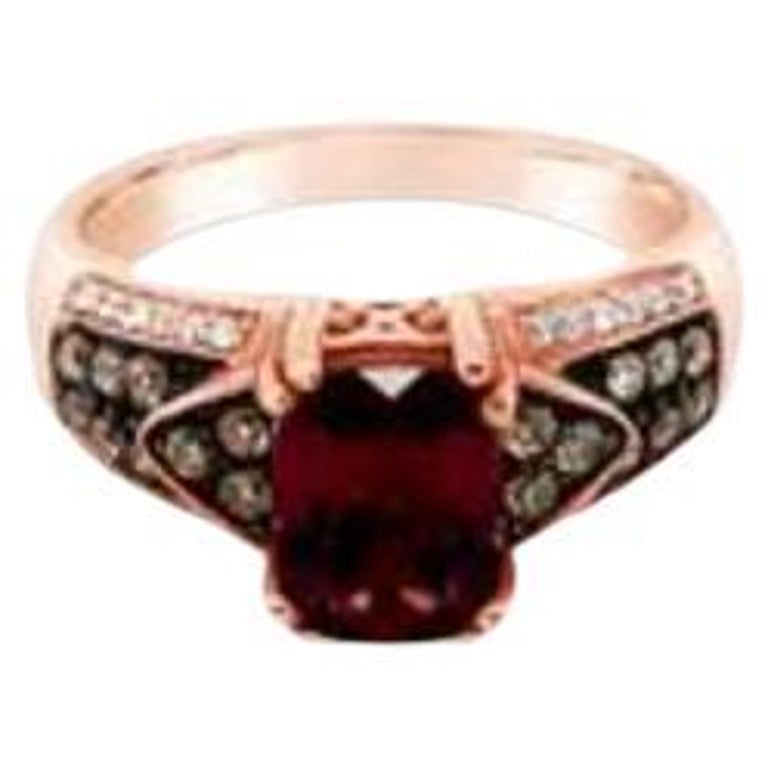 Le Vian Chocolatier Ring featuring Raspberry Rhodolite Chocolate ...