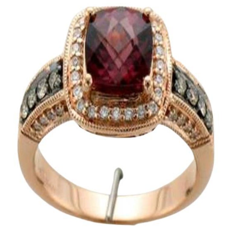 Le Vian Chocolatier Ring Featuring Raspberry Rhodolite Chocolate ...