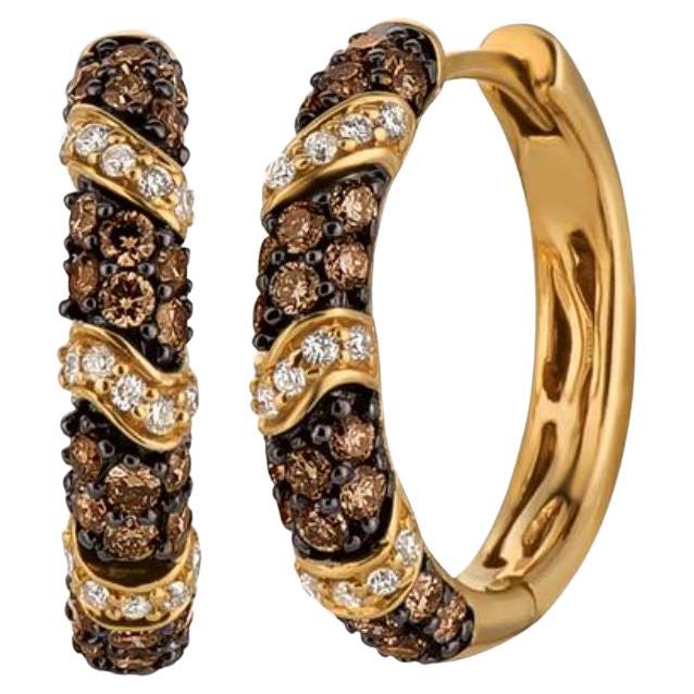 Le Vian Earrings Featuring Chocolate Diamonds, Vanilla Diamonds Set For ...