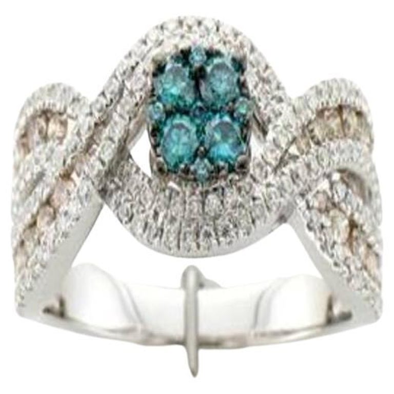 Le Vian Exotics Ring Featuring Iced Blue Diamonds, Chocolate Diamonds ...
