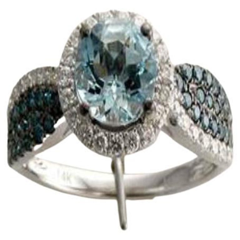 Le Vian Exotics Ring Featuring Sea Blue Aquamarine Blueberry Diamonds ...