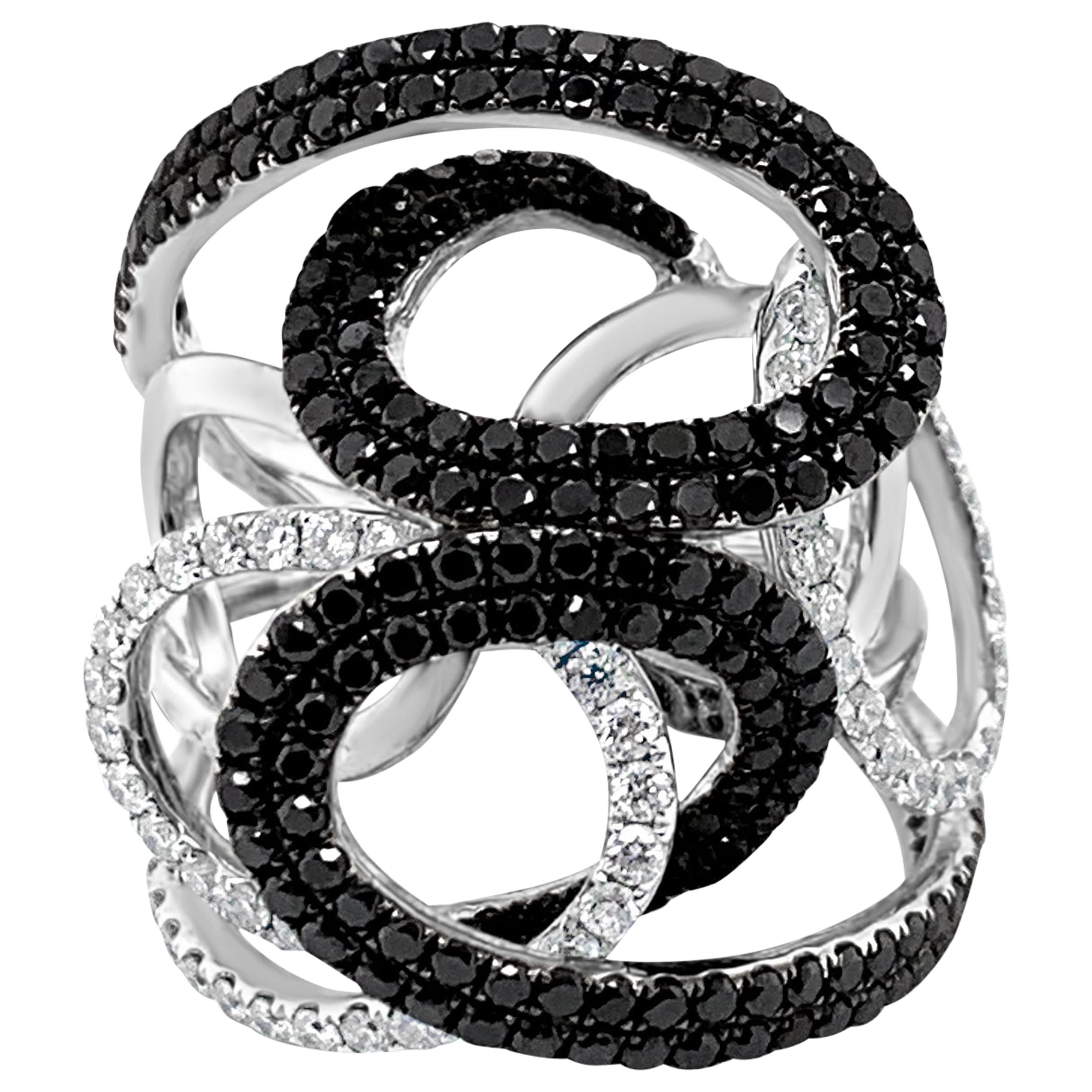 Le Vian Exotics Ring, Vanilla Diamonds, Black Diamonds, 14 Karat ...