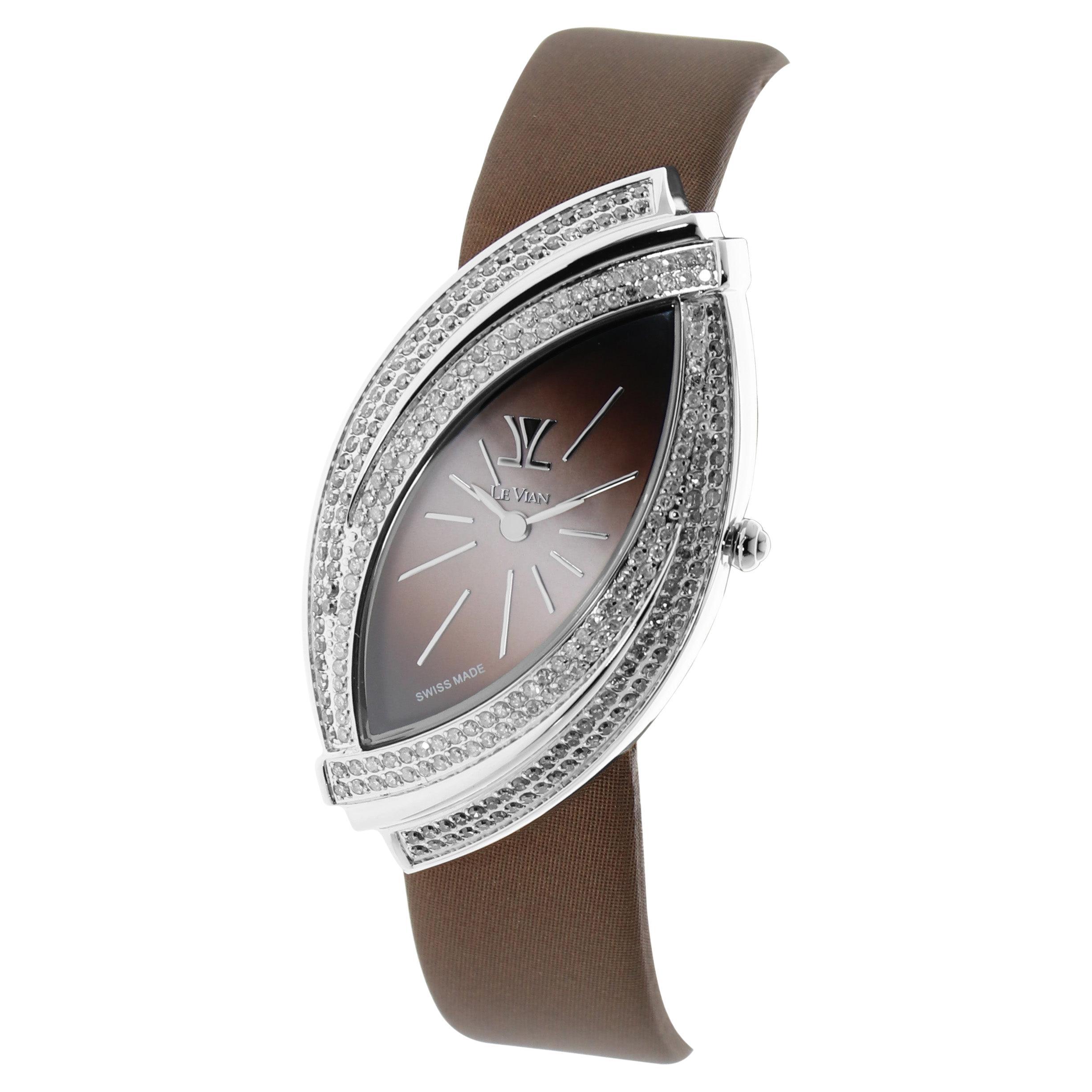 Le Vian Chocolate Diamonds Strawberry Gold Stainless Steel and Vanilla ...