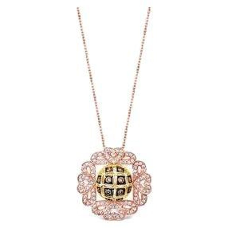 Le Vian Pendant Featuring Chocolate Diamonds, Strawberry Diamonds Set ...