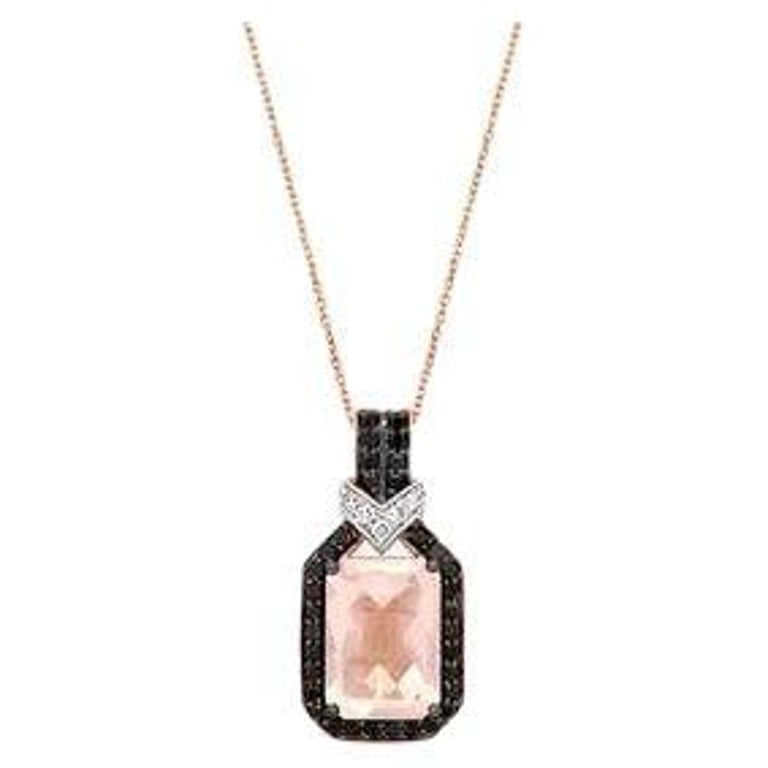 Le Vian Pendant Featuring Pink Quartz Blackberry Diamonds, Vanilla ...