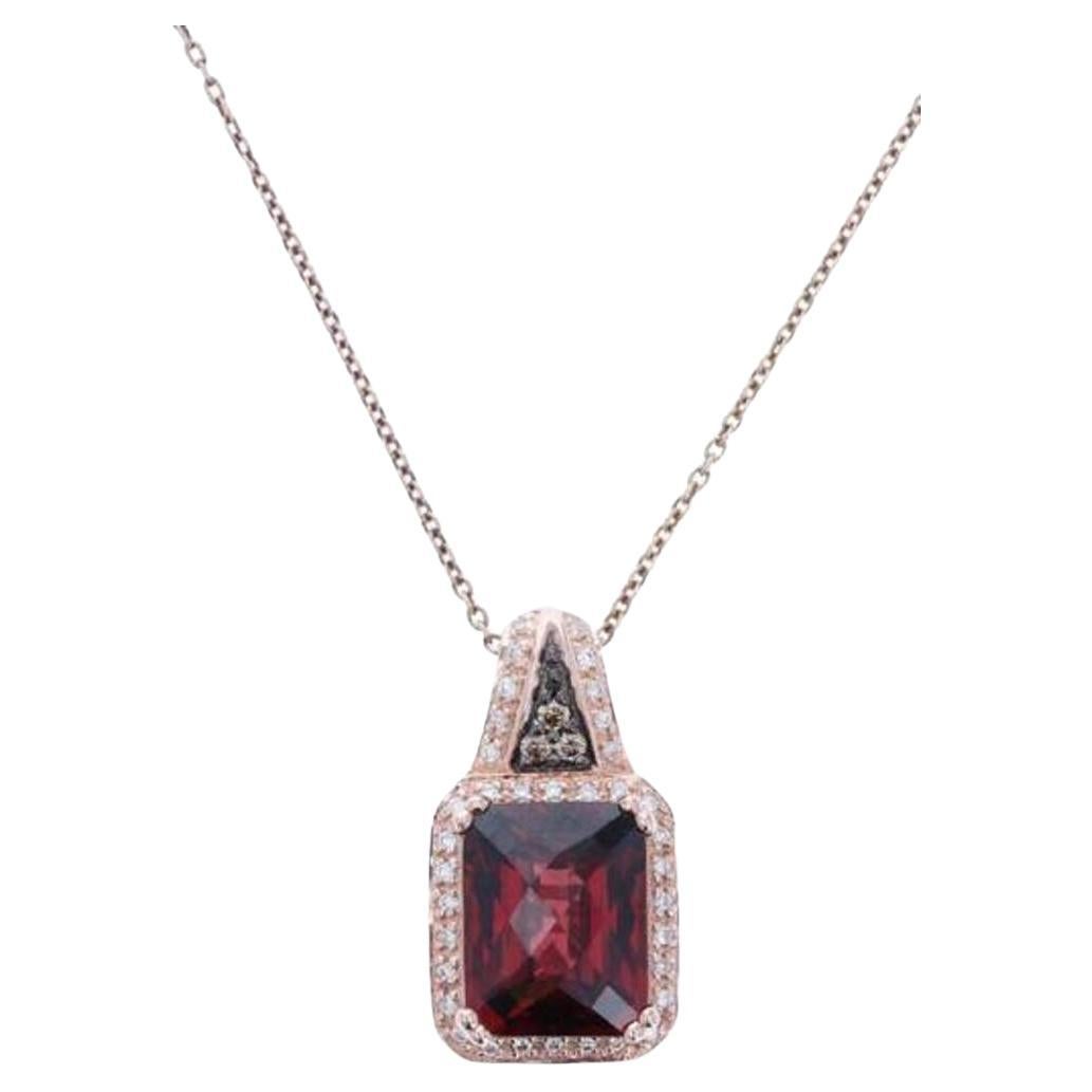 Le Vian Pendant Featuring Raspberry Rhodolite Vanilla Diamonds For Sale ...