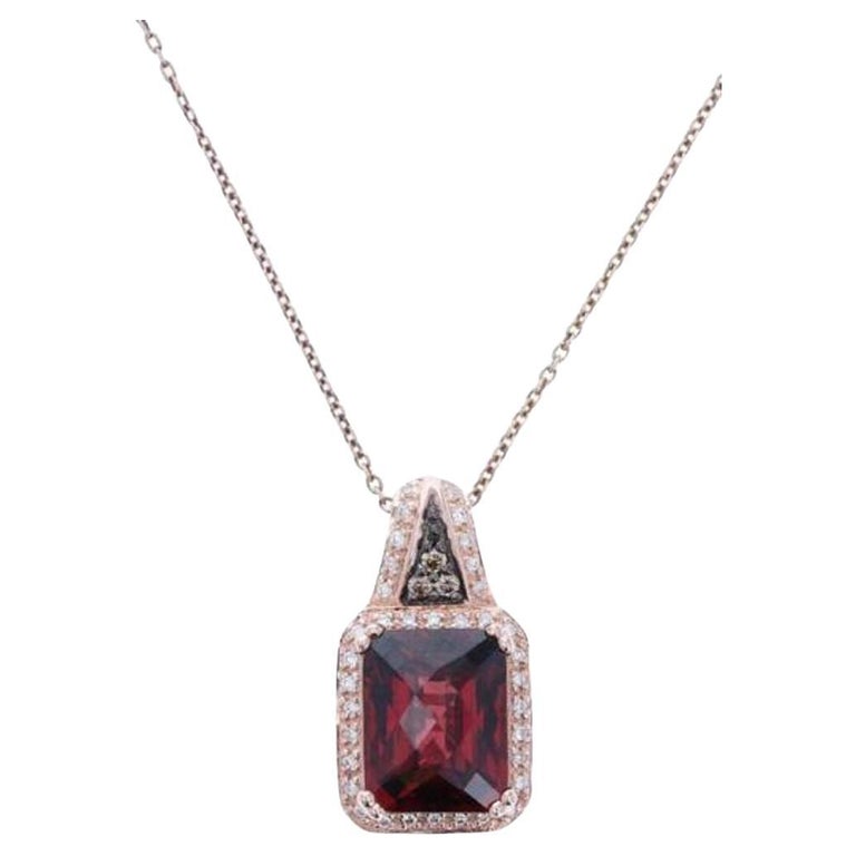 Le Vian Pendant Featuring Raspberry Rhodolite Chocolate Diamonds ...