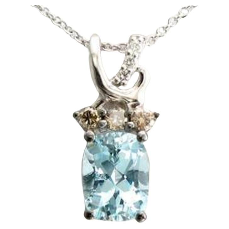 Le Vian Pendant Featuring Sea Blue Aquamarine Chocolate Diamonds For ...