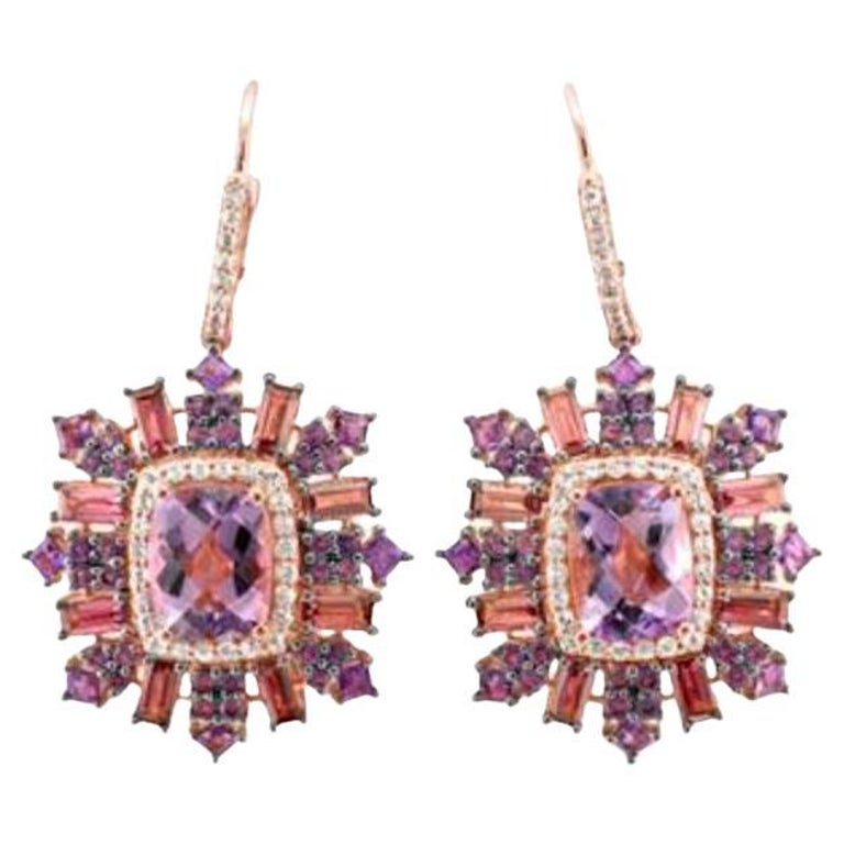 Le Vian Red Carpet Earrings Featuring Grape Amethyst, Raspberry ...