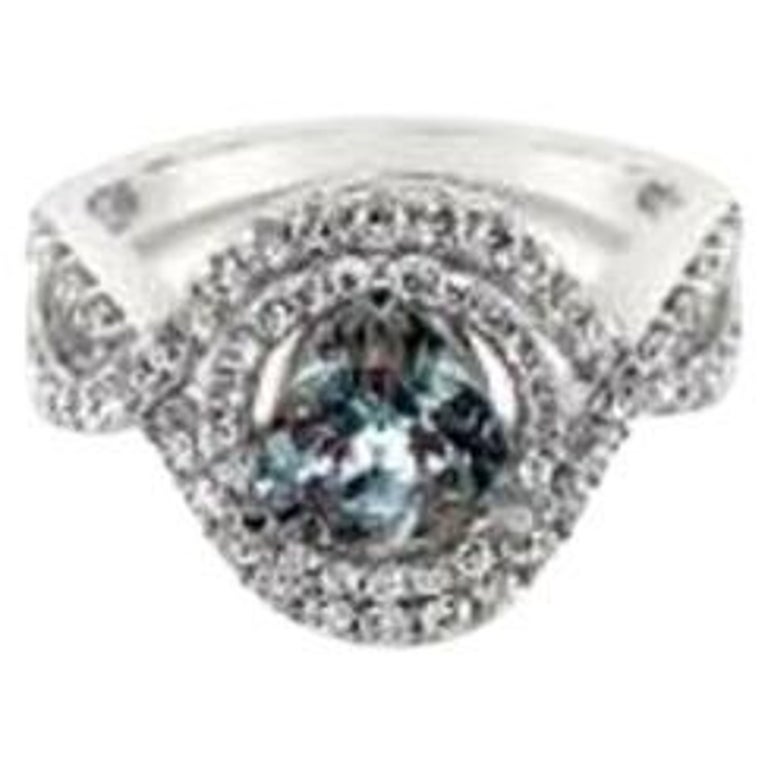 Le Vian Ring Featuring 1 Cts. Sea Blue Aquamarine, 1/2 Cts For Sale at ...