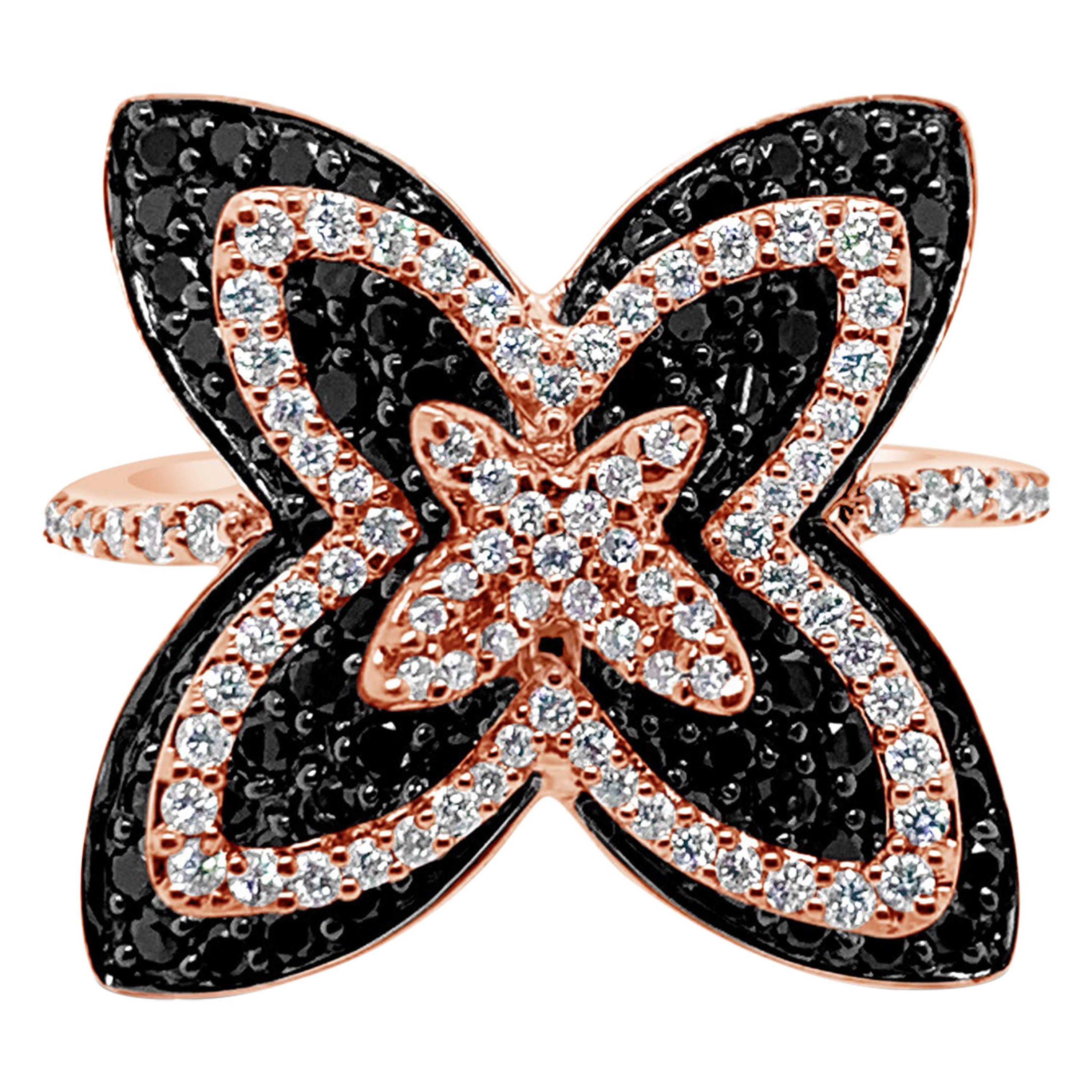Le Vian Exotics Ring, Black Diamonds, Blue Diamonds 14 Karat Strawberry ...