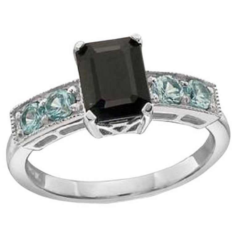 Le Vian Ring Featuring Blackberry Sapphire, Blueberry Zircon Set in SLV ...