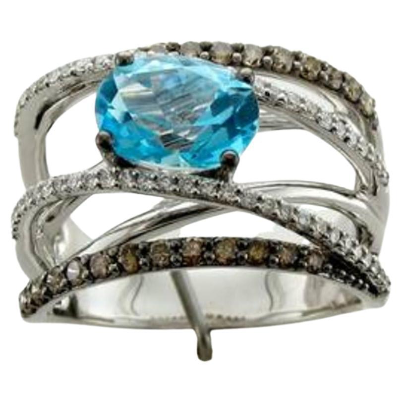 Le Vian Ring Featuring Blue Topaz, Chocolate Quartz, Vanilla Topaz Set ...