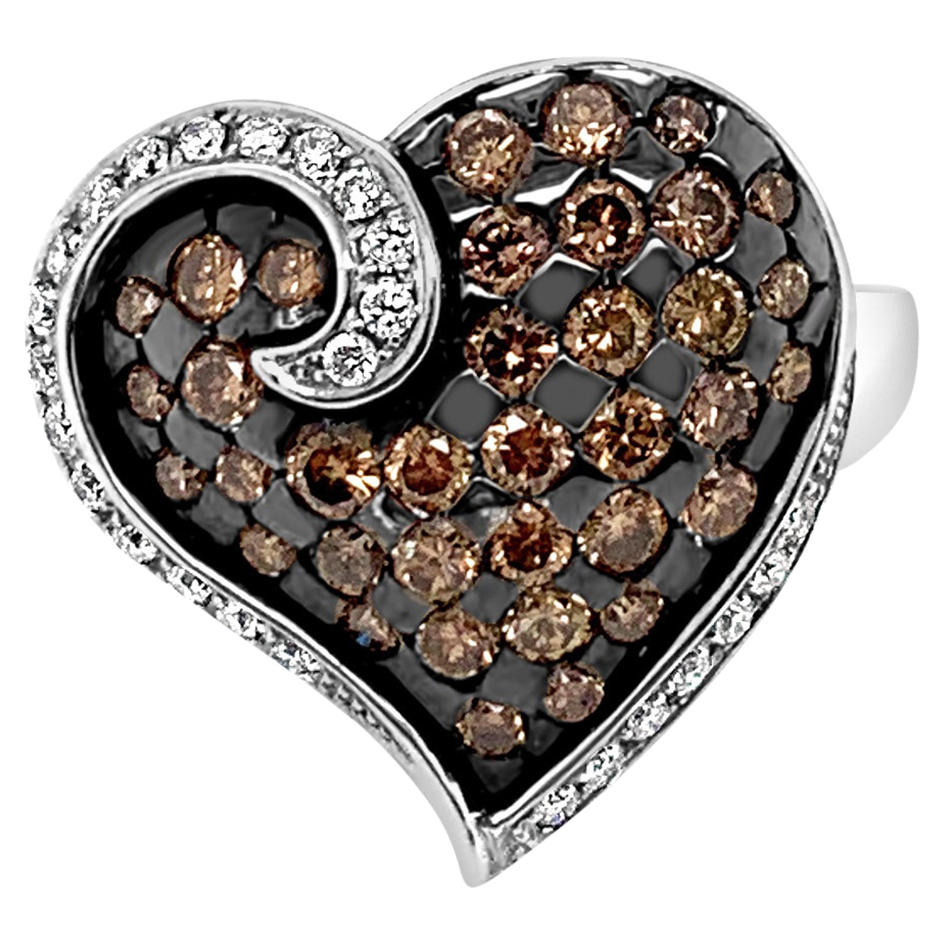 Le Vian Ring, Chocolate Diamonds, Vanilla Diamonds, 14 Karat Vanilla ...