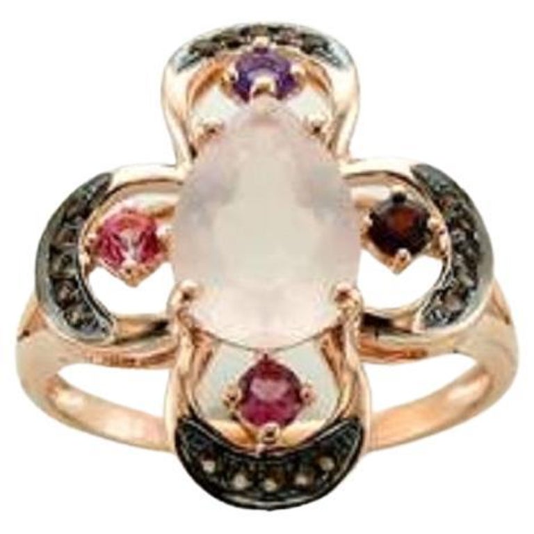 Le Vian Ring Featuring Chocolate Quartz, Pink Topaz, Grape Amethyst ...