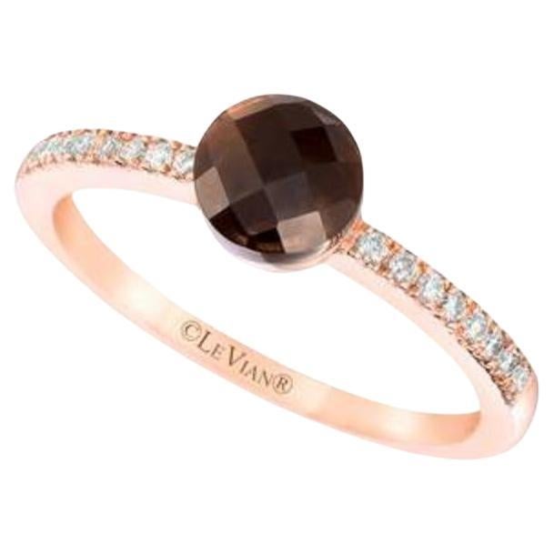 Princess Alexandra Ring featuring Chocolate Quartz, Vanilla Topaz set ...
