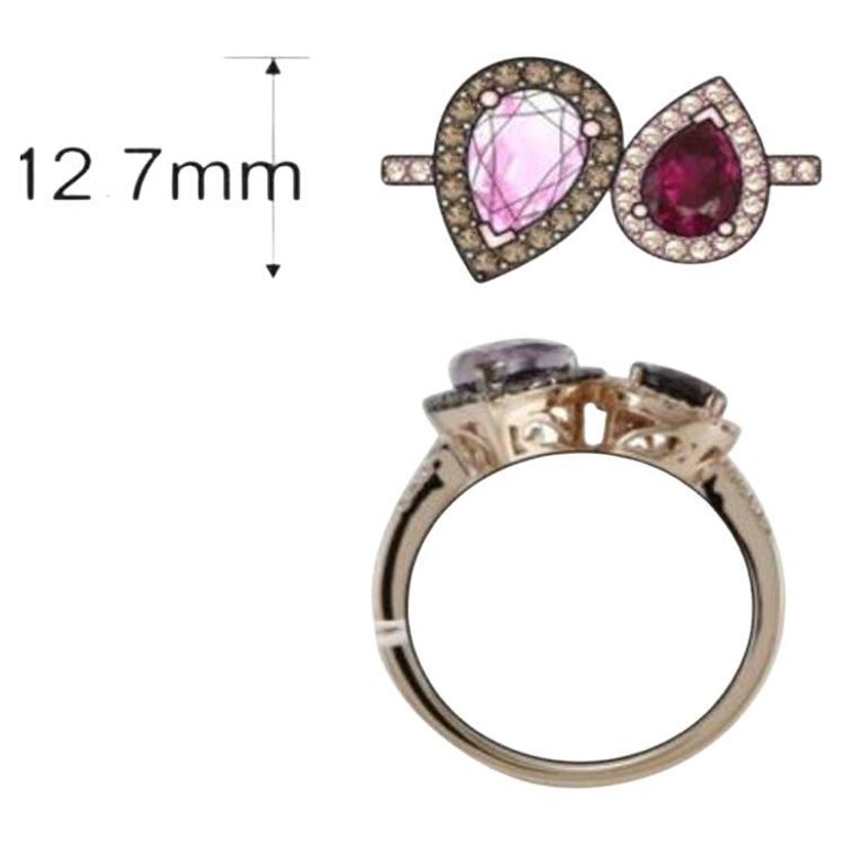 Le Vian Ring Featuring Cotton Candy Amethyst, Raspberry Rhodolite ...
