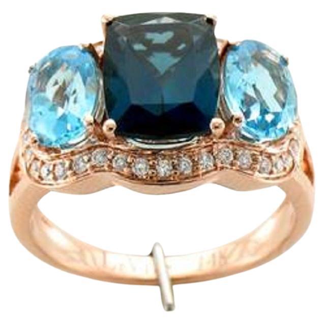 Le Vian Ring Featuring Deep Sea Blue Topaz, Blue Topaz Vanilla Diamonds ...