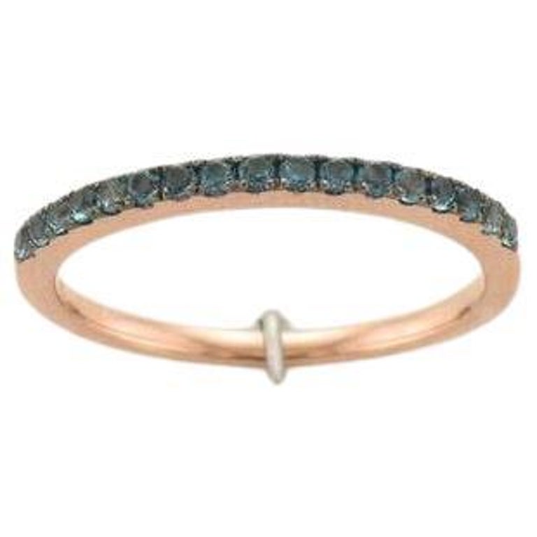 Le Vian Ring Featuring Deep Sea Blue Topaz Set in 14K Strawberry Gold ...