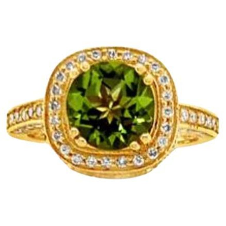 Le Vian Ring Featuring Green Apple Peridot, Yellow Sapphire Vanilla ...