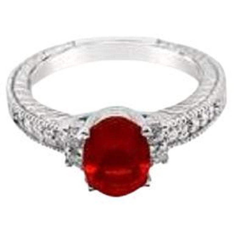 Le Vian Ring featuring Neon Tangerine Fire Opal Vanilla Diamonds set in ...