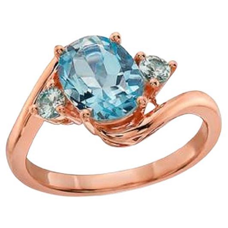 Le Vian Ring Featuring Ocean Blue Topaz, Blueberry Zircon Set in SLV ...