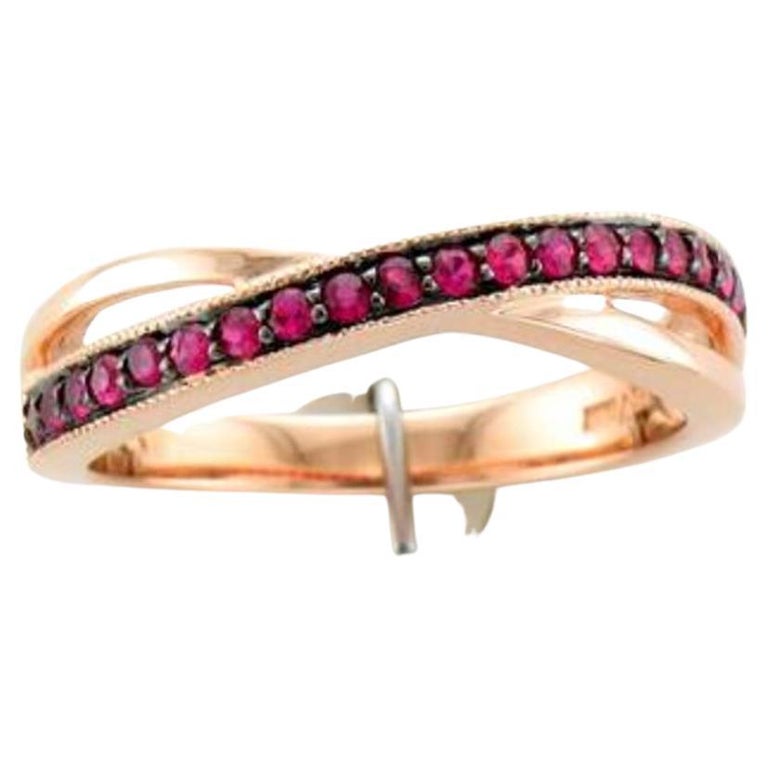 Le Vian Ring Featuring Passion Ruby Vanilla Diamonds Set In 14k