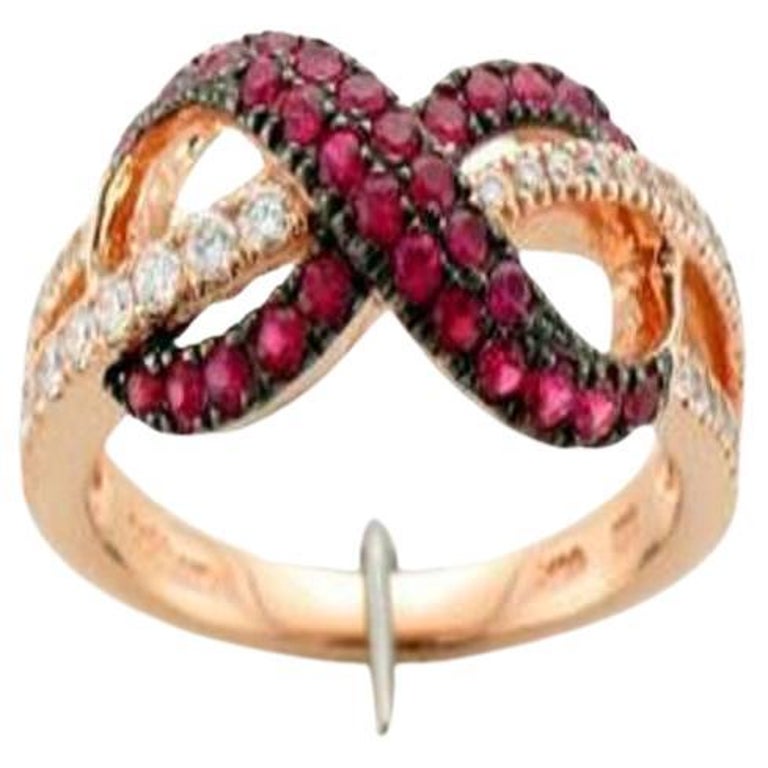 Le Vian Ring Featuring Passion Ruby Vanilla Diamonds Set in 14K Strawberry For Sale at 1stDibs