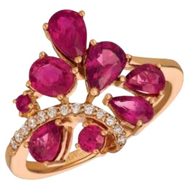Le Vian Ring Featuring Passion Ruby Vanilla Diamonds Set In 14k
