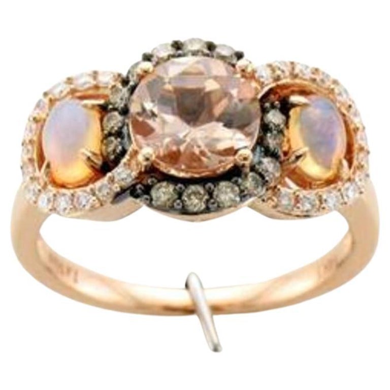 Le Vian Ring Featuring Peach Morganite, Neopolitan Opal Chocolate ...