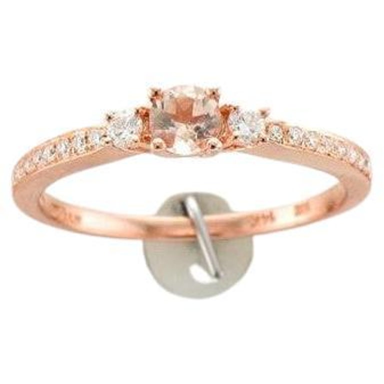 Le Vian Ring featuring Peach Morganite Vanilla Diamonds set in 14K ...