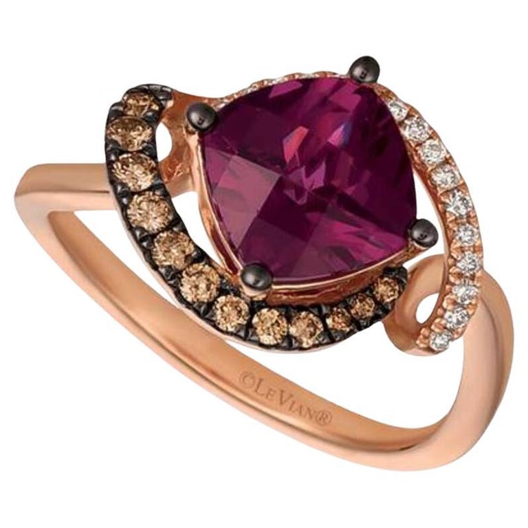 Le Vian Ring Featuring Raspberry Rhodolite Chocolate Diamonds, Nude ...
