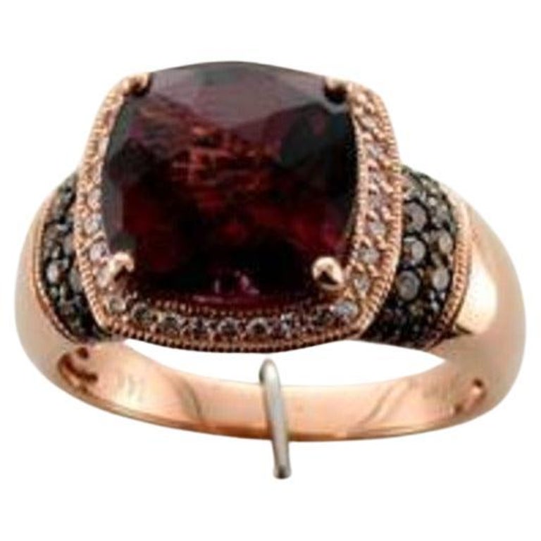 Le Vian Ring Featuring Raspberry Rhodolite Chocolate Diamonds, Vanilla ...
