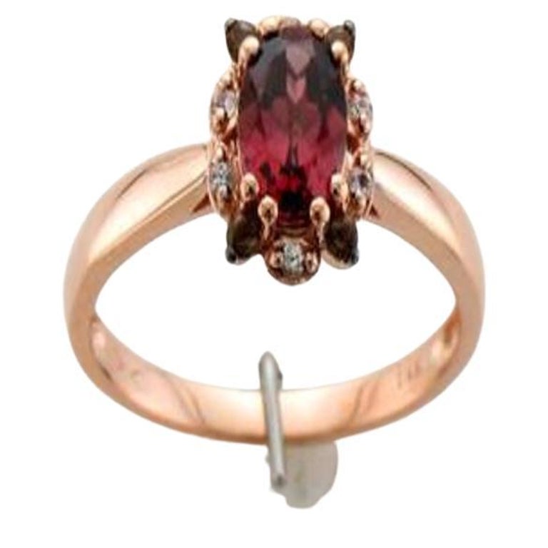 Le Vian Ring Featuring Raspberry Rhodolite, Chocolate Quartz, White ...