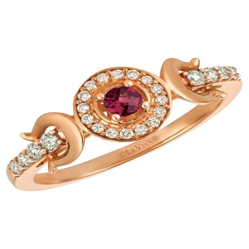 Le Vian Ring Featuring Raspberry Rhodolite Vanilla Diamonds Set in 14k ...