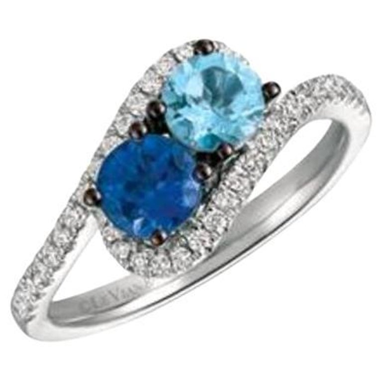 Le Vian Ring Featuring Sea Blue Aquamarine, Blueberry Tanzanite For ...