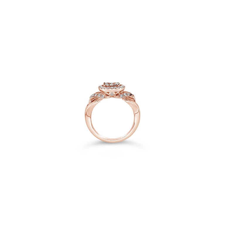 Le Vian Ring Featuring Vanilla Diamonds, 14 Karat Strawberry Gold For ...