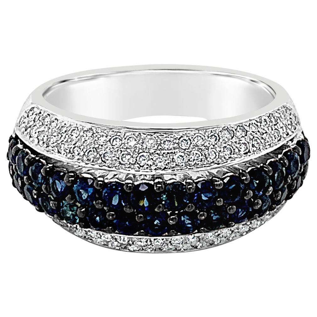 Le Vian Ring Blueberry Sapphire Vanilla Diamonds 14 Karat Vanilla Gold ...