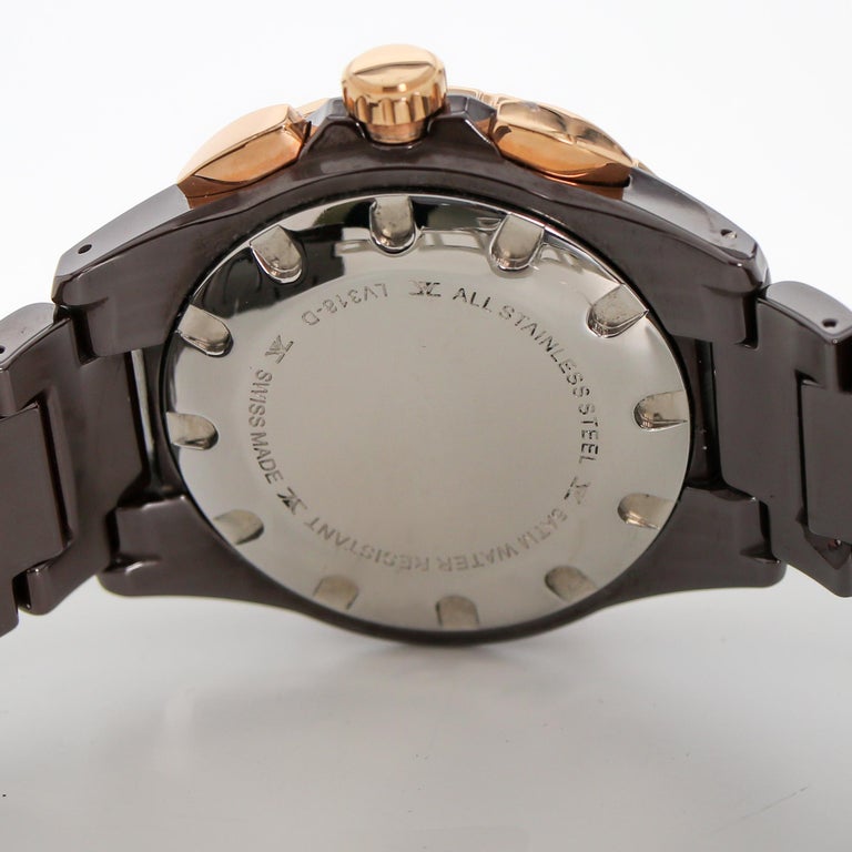 Le Vian Wristwatch Vanilla Diamonds in Chocolate Stainless Steel ...