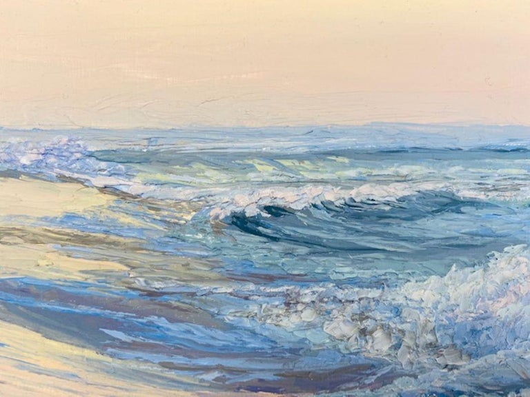 Lea Novak - Twilight on the Beach, original contemporary marine ...