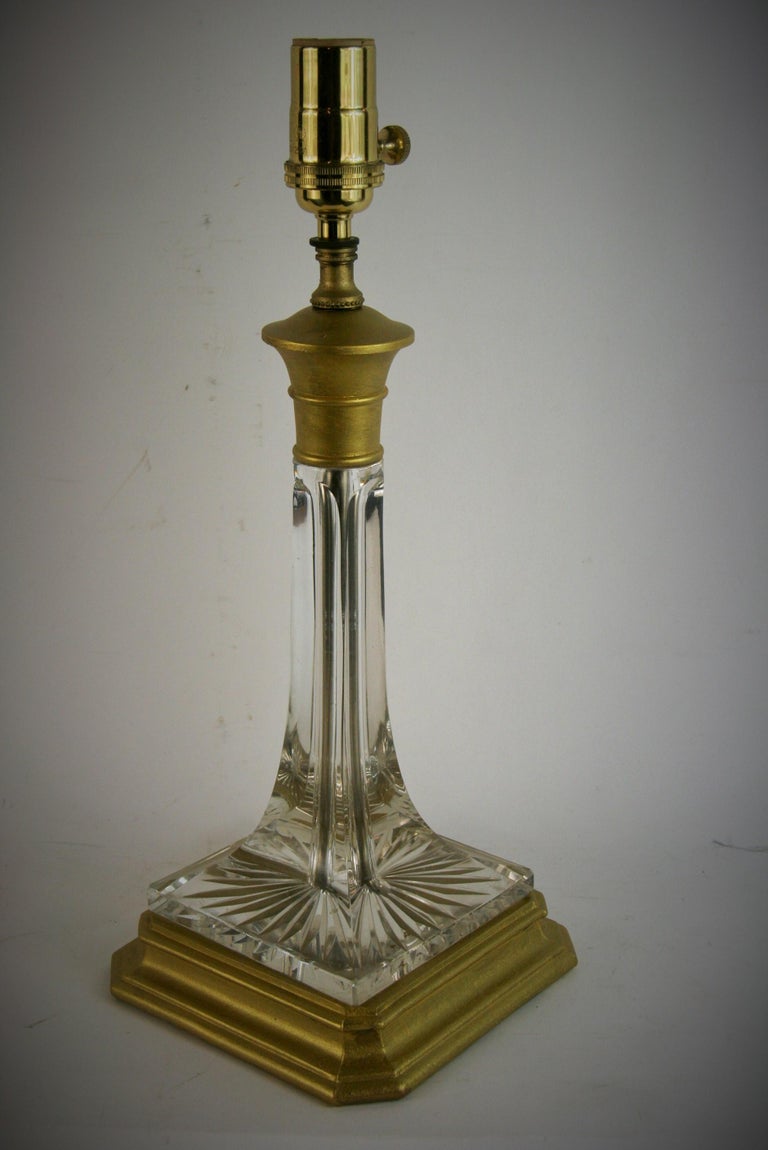 Lead Crystal Lamp For Sale at 1stDibs