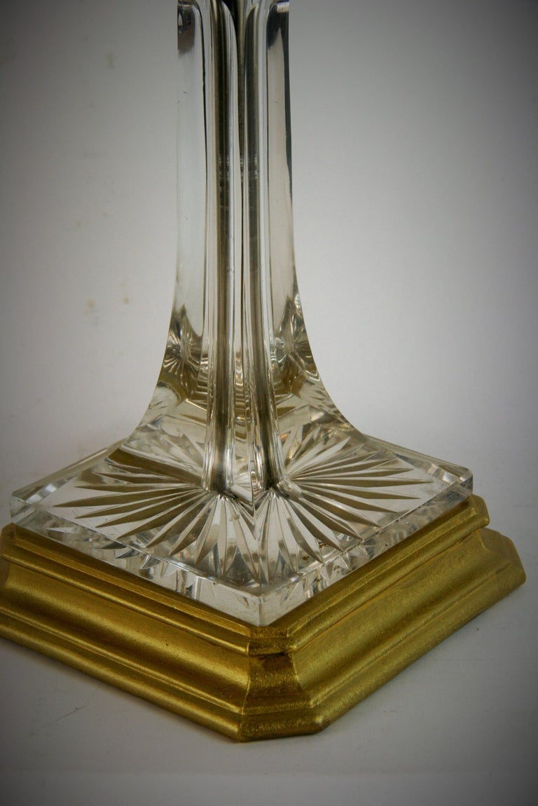 Lead Crystal Lamp For Sale at 1stDibs | lead crystal table lamps, lead ...